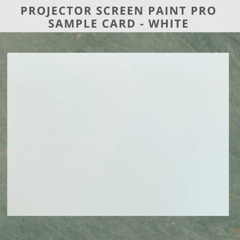 Smart White Projector Screen Paint Pro Sample Card