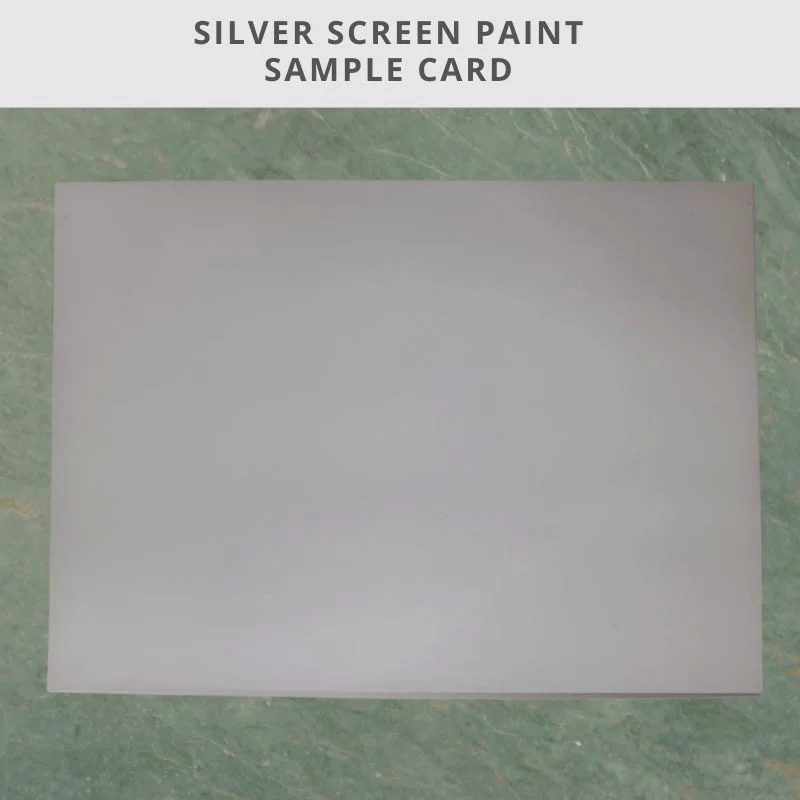 Silver Screen Paint Sample A4 Card
